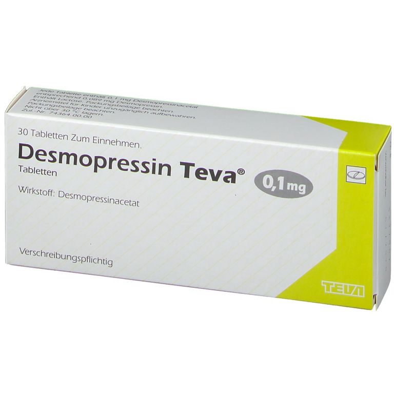 Desmopressin TEVA® 0,1 mg 30 St mit dem E-Rezept kaufen - Shop Apotheke