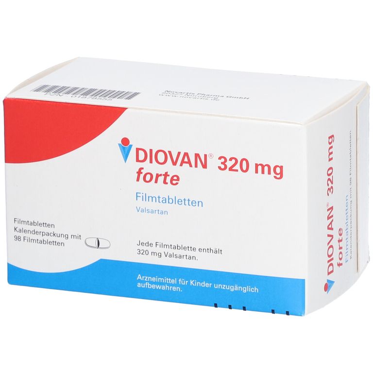 Diovan® 320 mg forte 98 St mit dem E-Rezept kaufen - Shop Apotheke