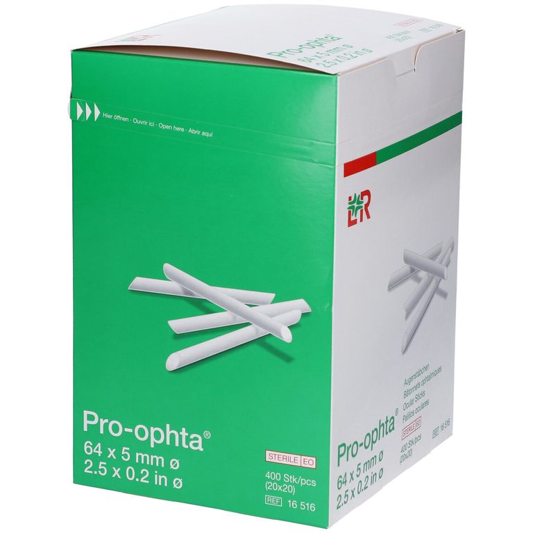 Pro-ophta® Augenstäbchen steril 400 St - Shop Apotheke