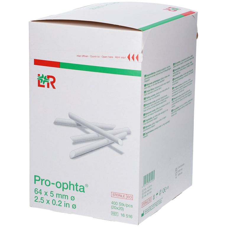 Pro-ophta® Augenstäbchen steril 400 St - Shop Apotheke