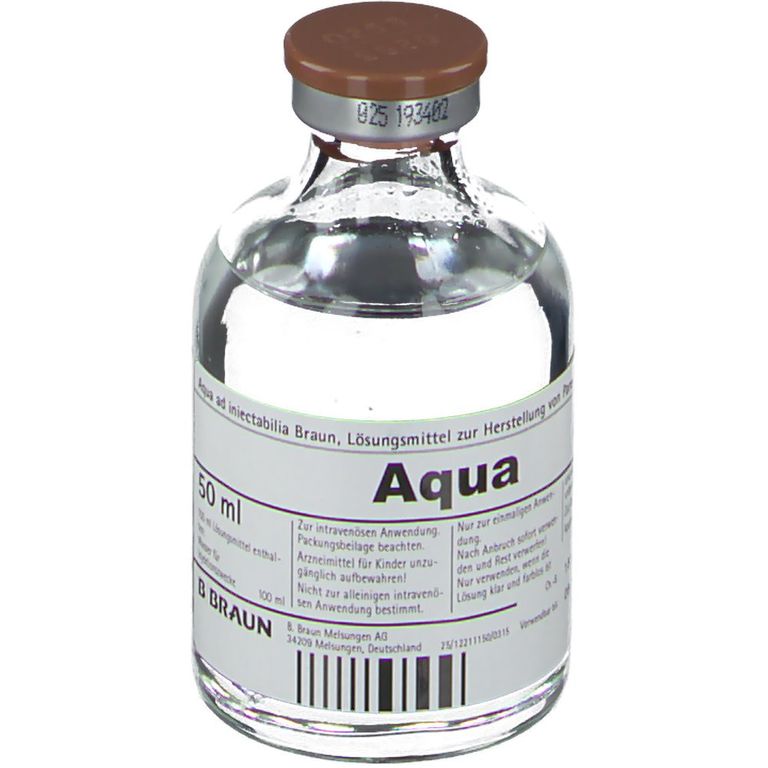 Aqua ad injectabilia Braun, Injekt-Flasche 20x50 ml - Shop Apotheke