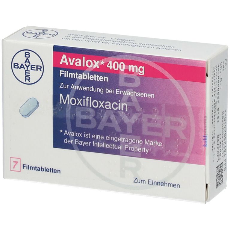 Avalox 400 mg 7 St mit dem E-Rezept kaufen - Shop Apotheke