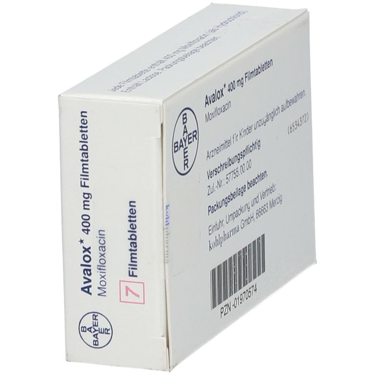 Avalox 400 mg 7 St mit dem E-Rezept kaufen - Shop Apotheke