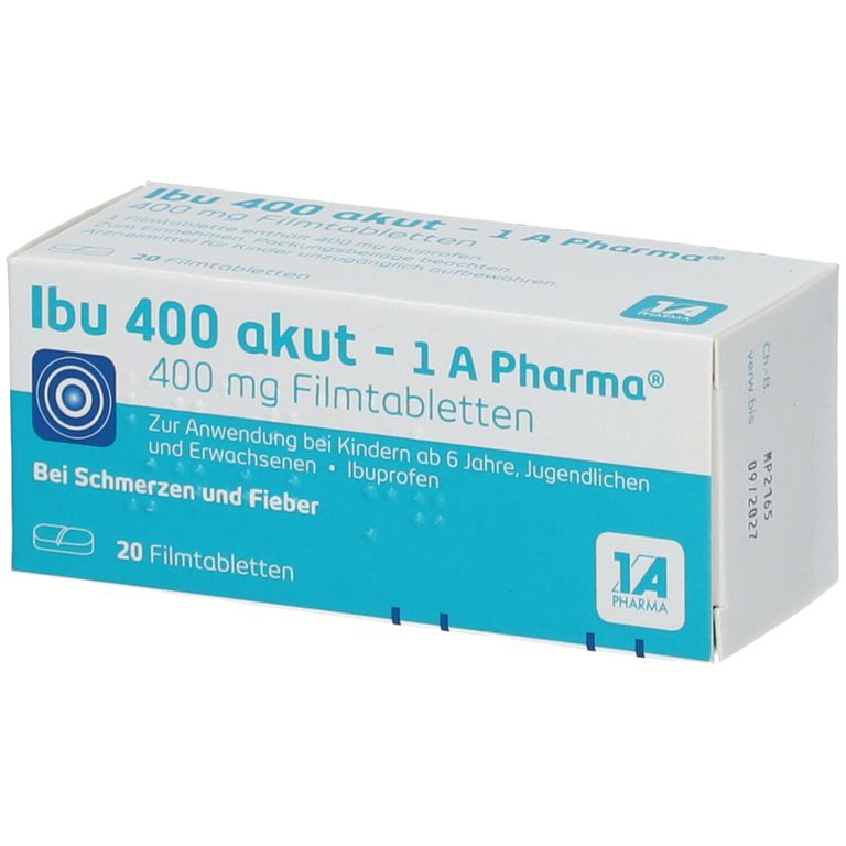 Ibu 400 akut - 1 A Pharma® 20 St - Shop Apotheke