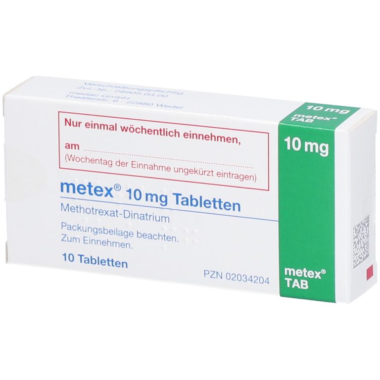 metex® 10 mg 10 St mit dem E-Rezept kaufen - Shop Apotheke