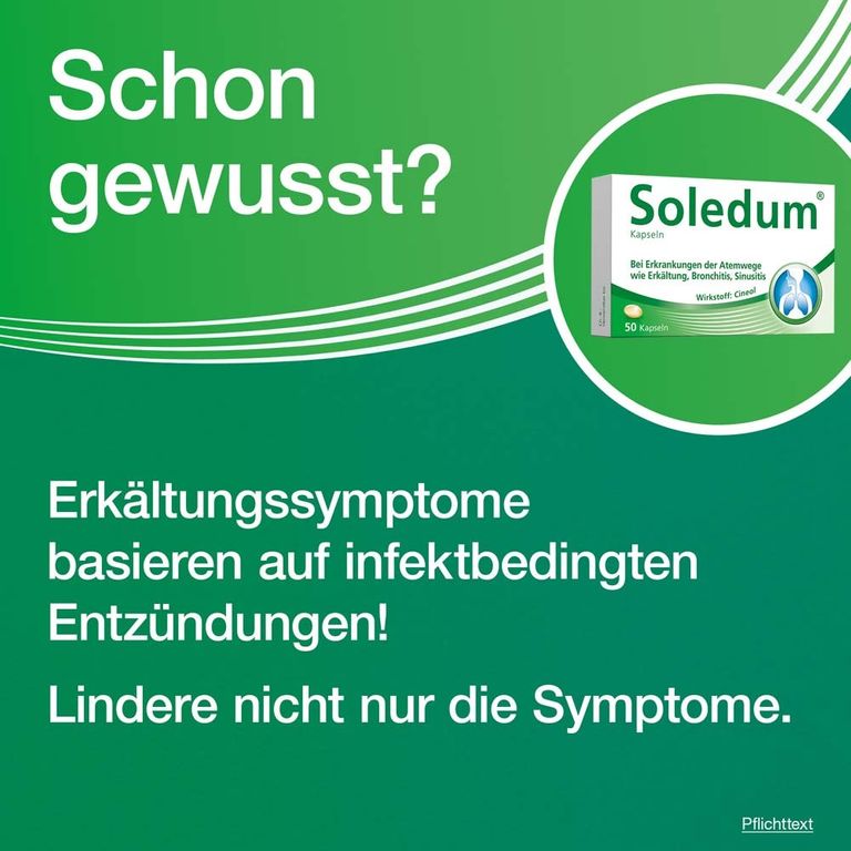 Soledum® Kapseln bei Erkältung, Bronchitis & Sinusitis - Jetzt 15% mit ...