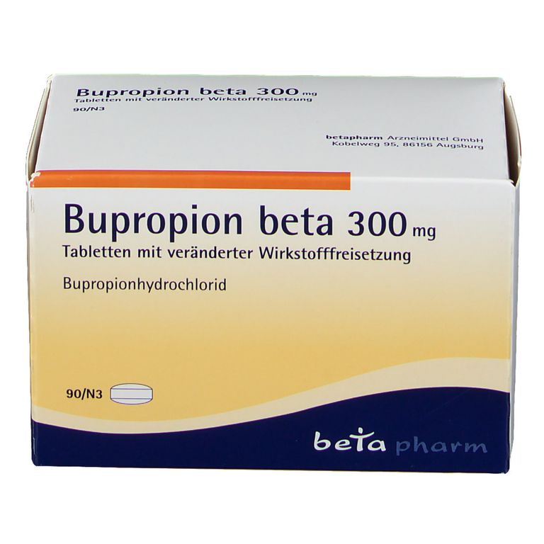 Bupropion beta 300 mg 90 St mit dem E-Rezept kaufen - Shop Apotheke