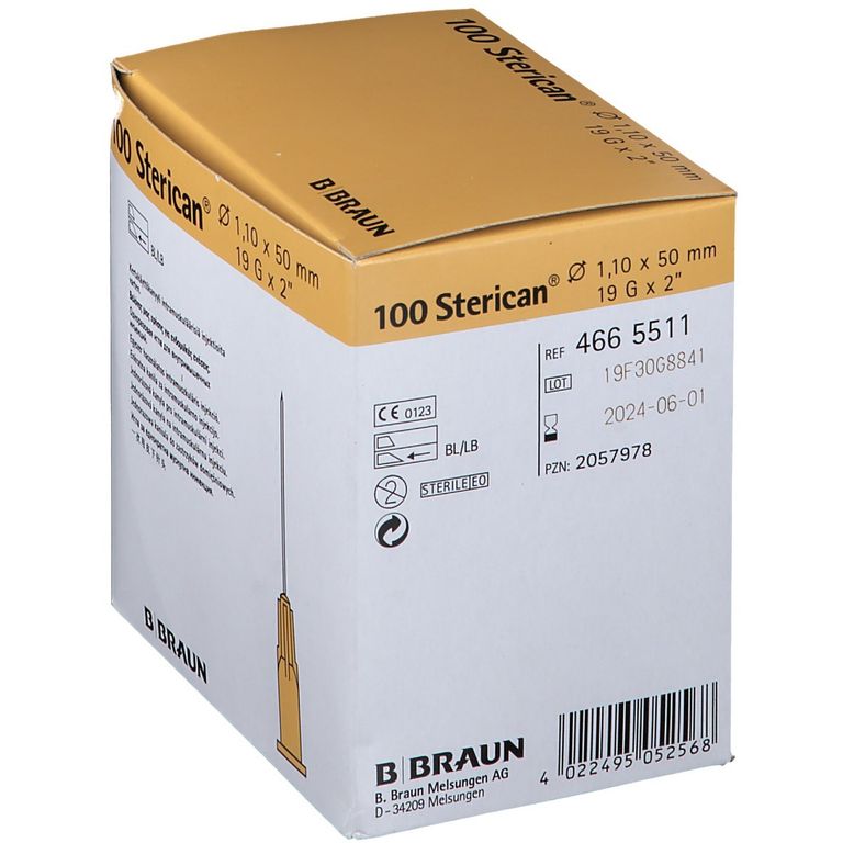 Sterican® Intramuskulär mit Langschliff G 19 x 2 / ø 1,10 x 50 mm 100 ...