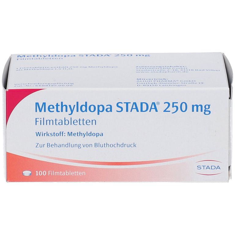 Methyldopa STADA® 250 mg 100 St mit dem E-Rezept kaufen - Shop Apotheke