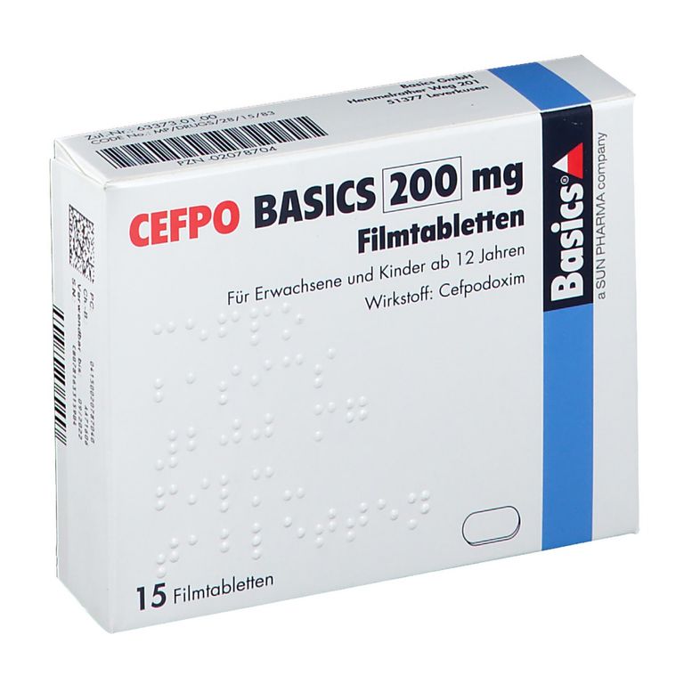 CEFPO BASICS 200 mg 15 St mit dem E-Rezept kaufen - Shop Apotheke