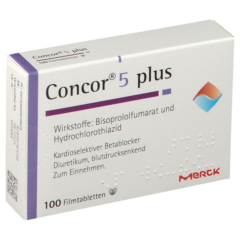 Concor® 5 plus 100 St mit dem E-Rezept kaufen - Shop Apotheke