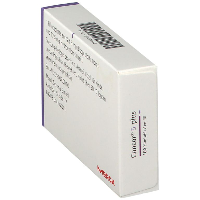 Concor® 5 plus 100 St mit dem E-Rezept kaufen - Shop Apotheke