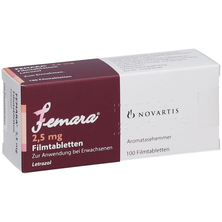 Femara 2,5 mg 100 St mit dem E-Rezept kaufen - Shop Apotheke