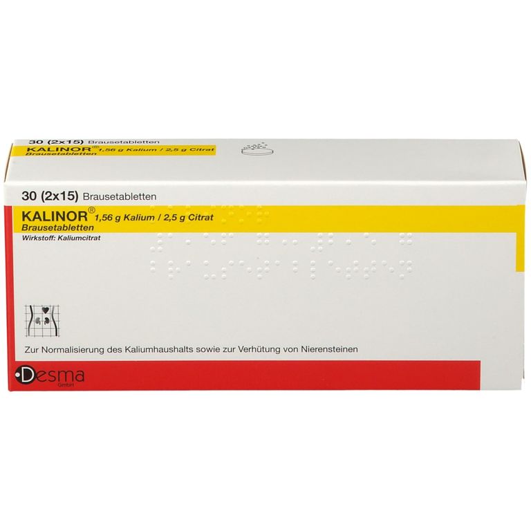 Kalinor® -Brausetabletten 2x15 St - Shop Apotheke