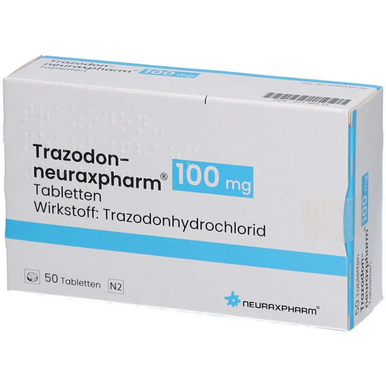 Trazodon-neuraxpharm® 100 mg 50 St mit dem E-Rezept kaufen - Shop Apotheke