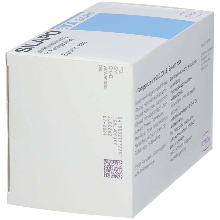 Silapo® 3.000 I.E./0,9 ml Fertigspritzen 6x1 St mit dem E-Rezept kaufen ...