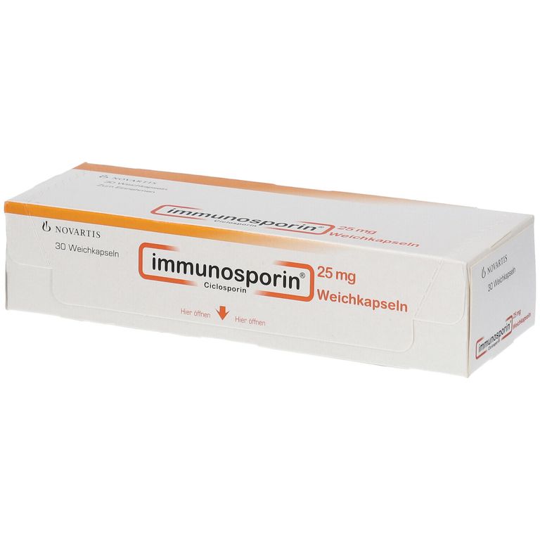 Immunosporin® 25 mg 30 St mit dem E-Rezept kaufen - Shop Apotheke