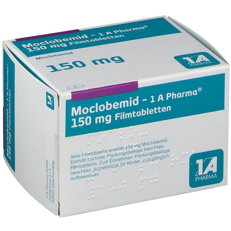 Moclobemid 150Mg 1A Pharma® 50 St mit dem E-Rezept kaufen - Shop Apotheke