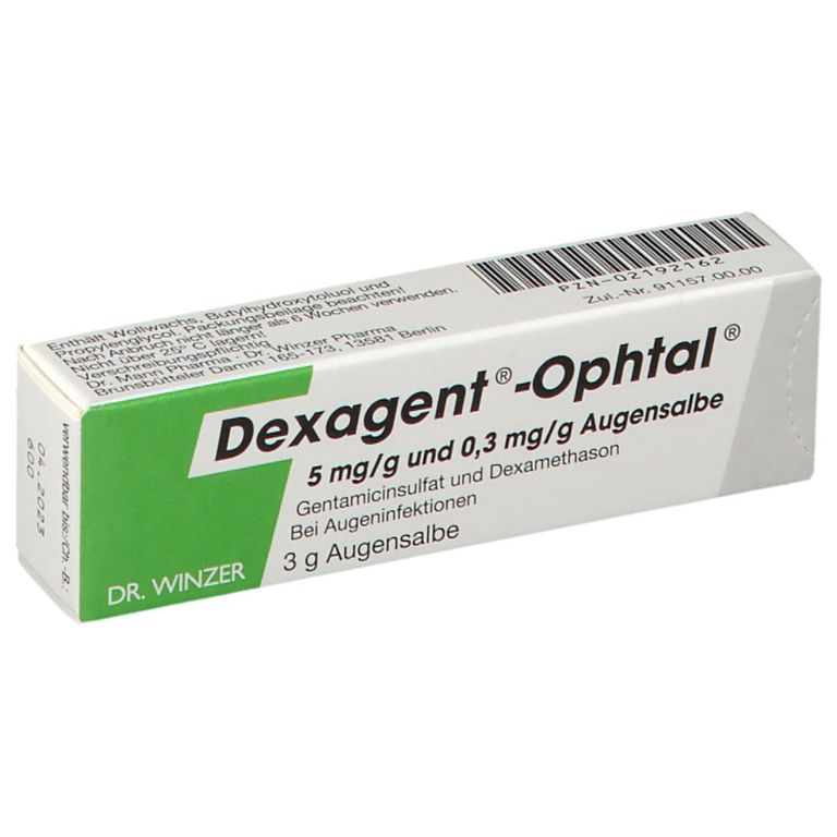 Dexagent®-Ophtal® 5 mg/g und 0,3 mg/g 3 g mit dem E-Rezept kaufen ...