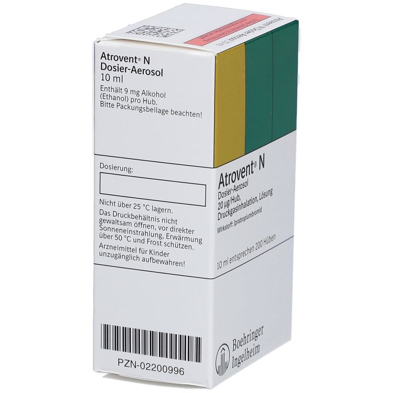 Atrovent® N 20µg/Aerosolstoß 10 ml mit dem E-Rezept kaufen - Shop Apotheke