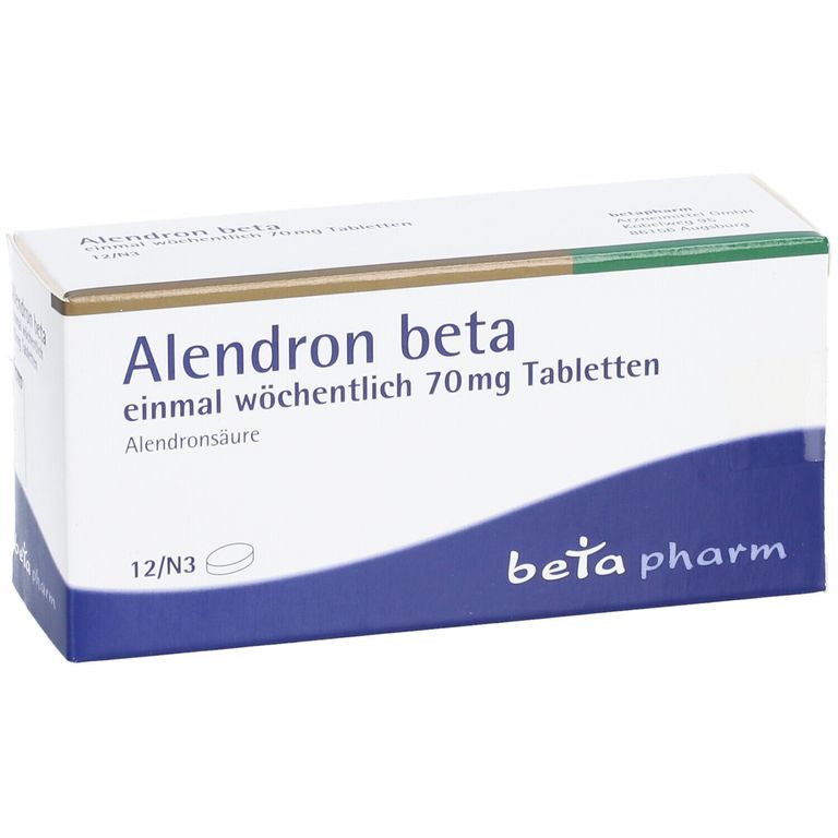 Alendron beta einmal wöchentlich 70 mg 12 St mit dem E-Rezept kaufen ...