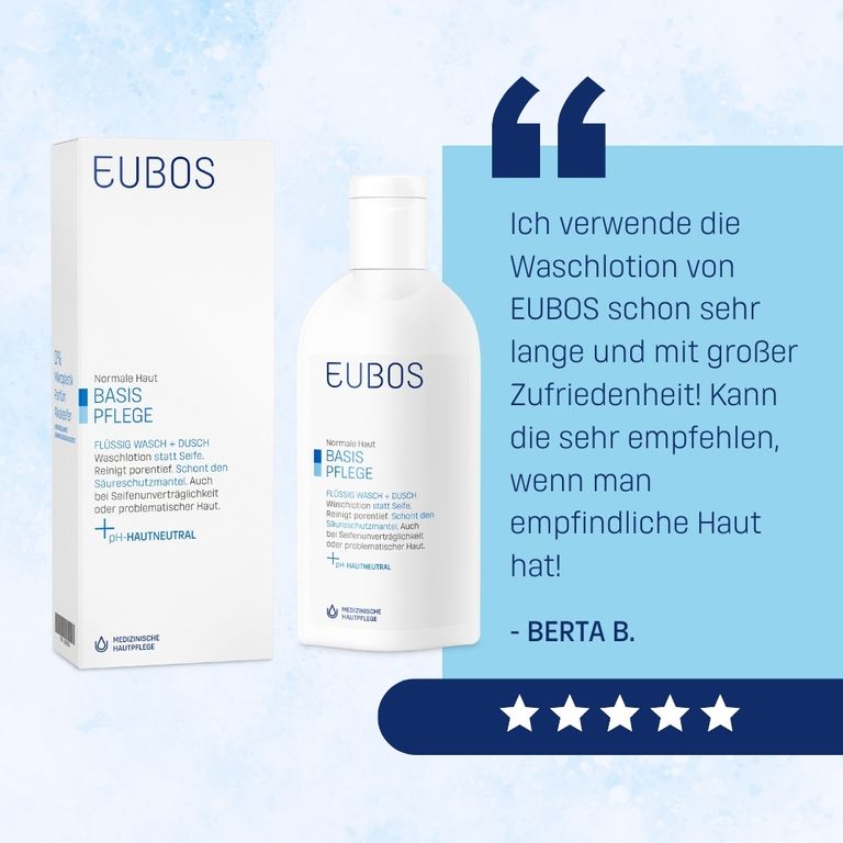 EUBOS® BASIS PFLEGE - FLÜSSIG WASCH + DUSCH 200 ml - Shop Apotheke