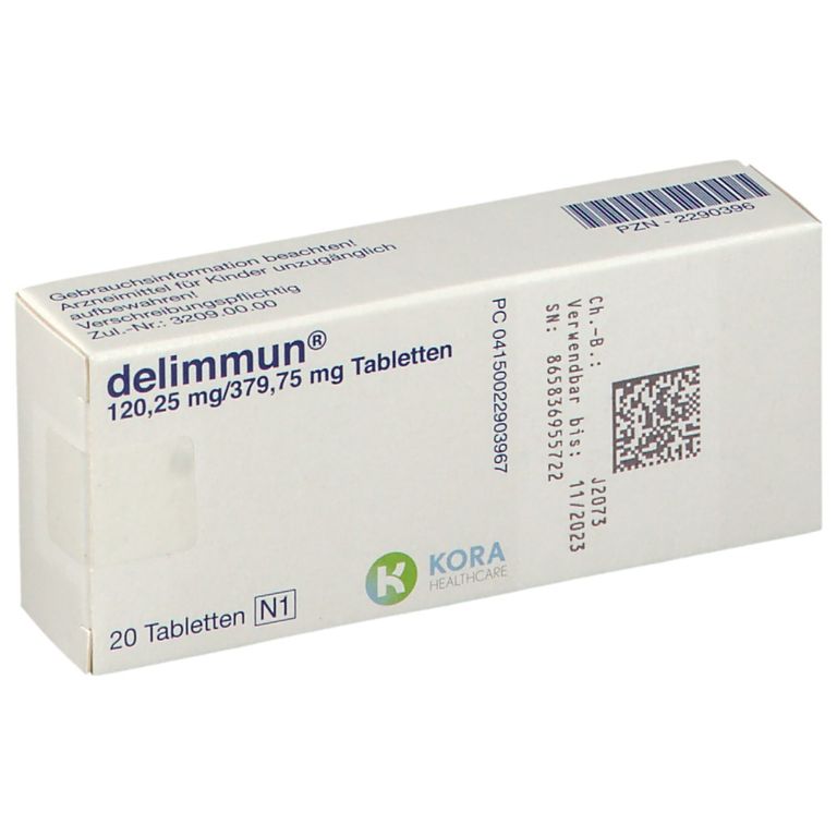 delimmun® 120,25 mg/379,75 mg 20 St mit dem E-Rezept kaufen - Shop Apotheke