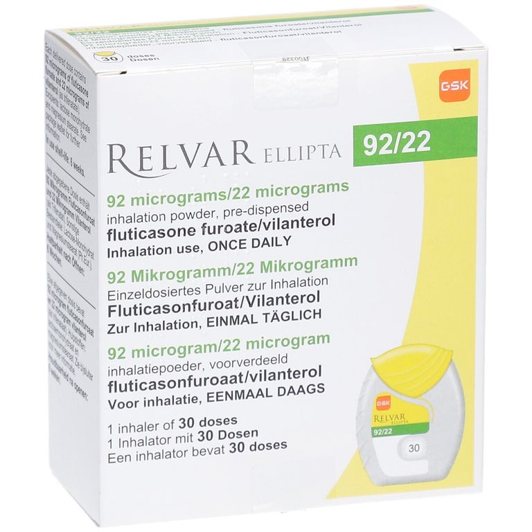 RELVAR® ELLIPTA® 92 Mikrogramm/22 Mikrogramm 1x30 St mit dem E-Rezept ...
