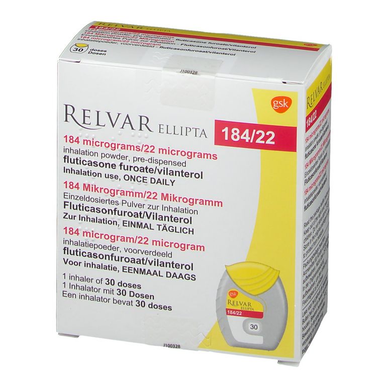 RELVAR® ELLIPTA® 184 Mikrogramm/22 Mikrogramm 1x30 St mit dem E-Rezept ...