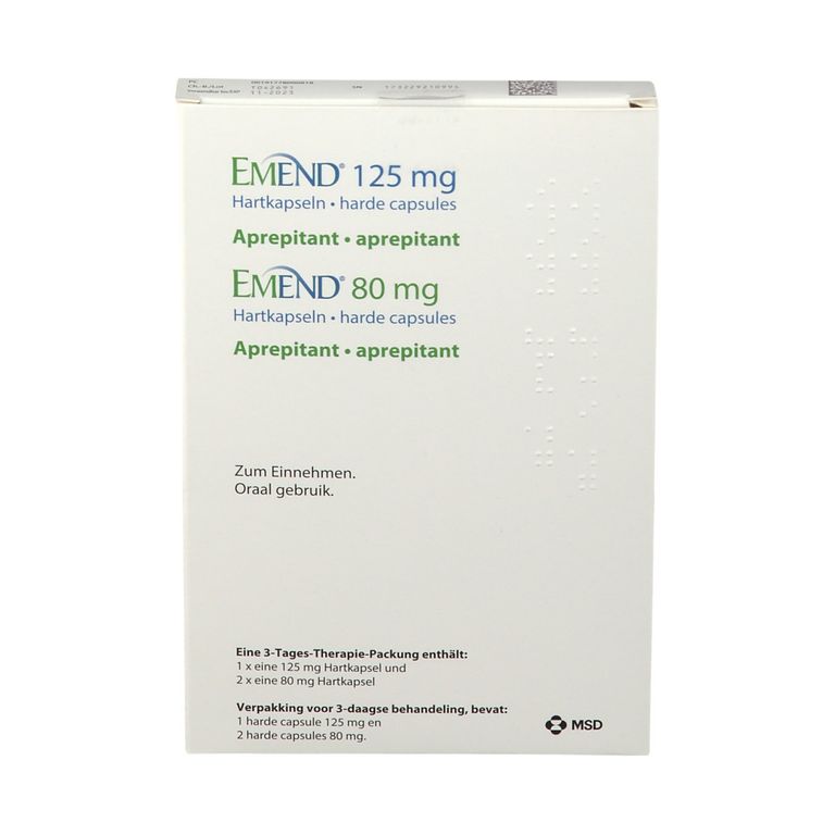 EMEND® 125 mg/80 mg 3 St mit dem E-Rezept kaufen - Shop Apotheke