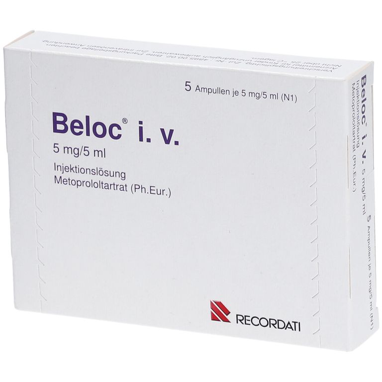 Beloc® i.v. 5 mg/5 ml 5x5 ml mit dem E-Rezept kaufen - Shop Apotheke