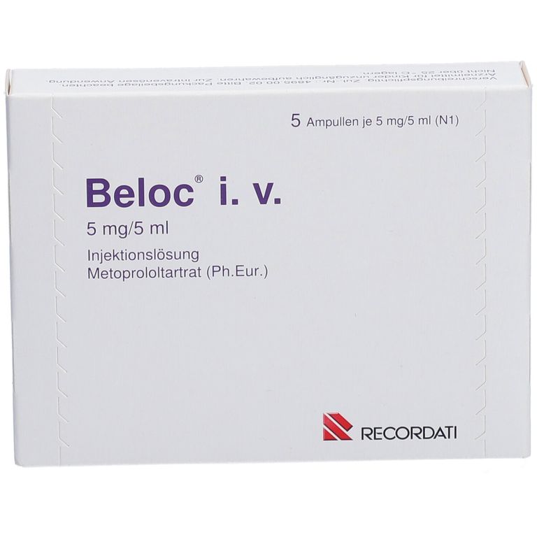 Beloc® i.v. 5 mg/5 ml 5x5 ml mit dem E-Rezept kaufen - Shop Apotheke