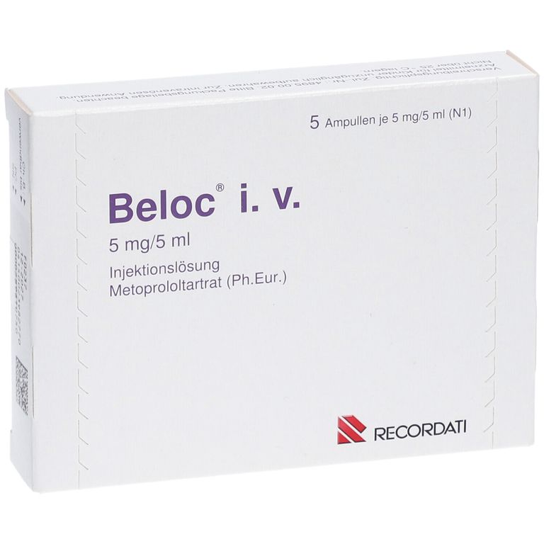 Beloc® i.v. 5 mg/5 ml 5x5 ml mit dem E-Rezept kaufen - Shop Apotheke