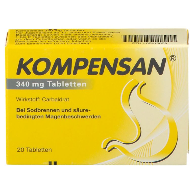 KOMPENSAN® 340 mg 20 St - Shop Apotheke