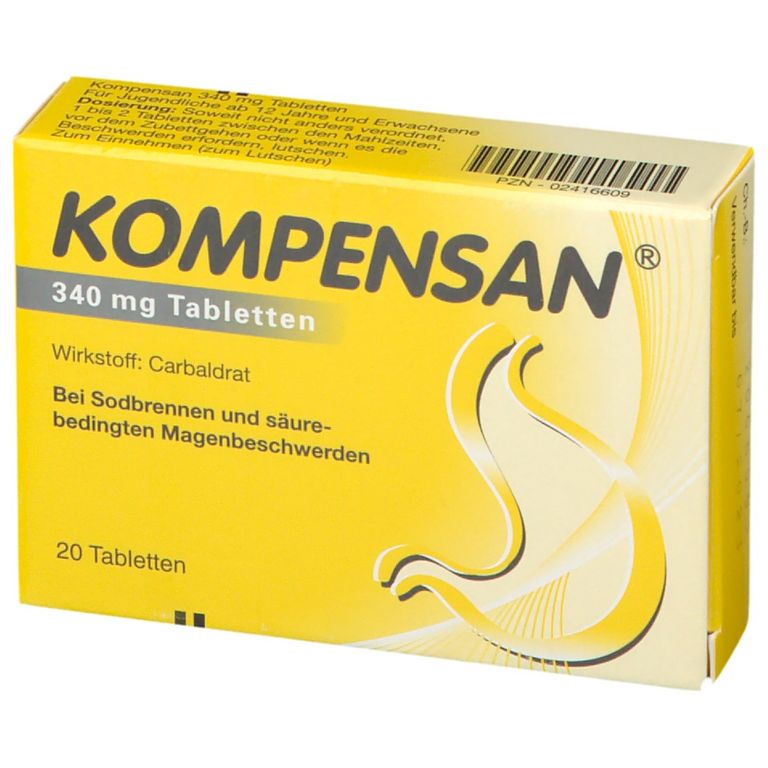 KOMPENSAN® 340 mg 20 St - Shop Apotheke