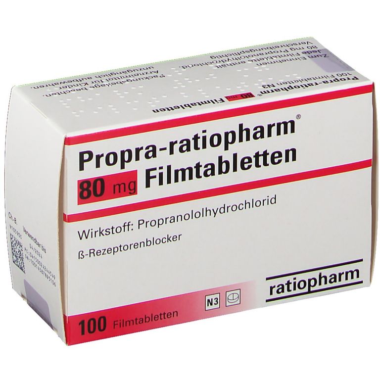 Propra-ratiopharm® 80 mg 100 St mit dem E-Rezept kaufen - Shop Apotheke