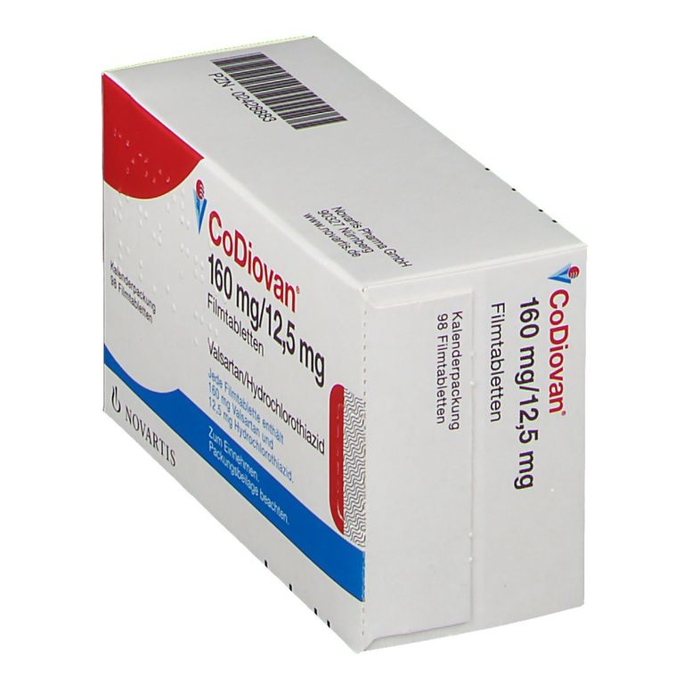 CoDiovan® 160 mg/12,5 mg 98 St mit dem E-Rezept kaufen - Shop Apotheke