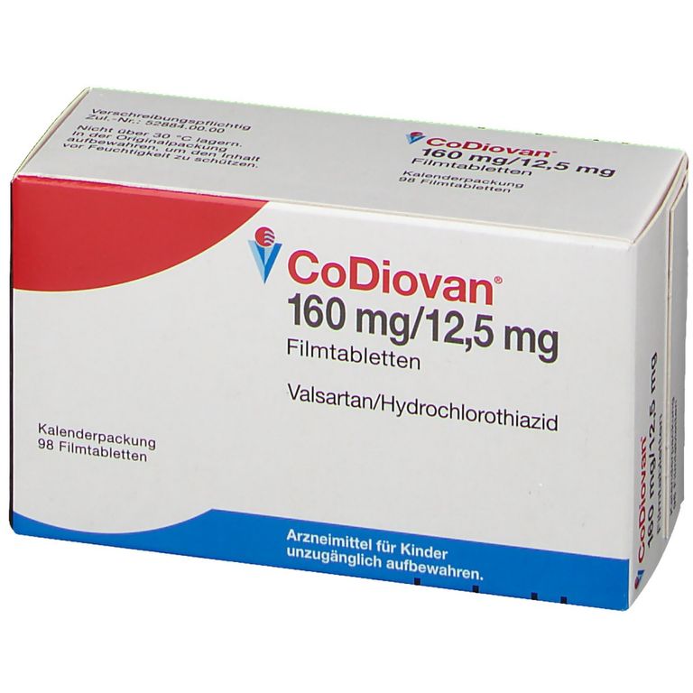 CoDiovan® 160 mg/12,5 mg 98 St mit dem E-Rezept kaufen - Shop Apotheke