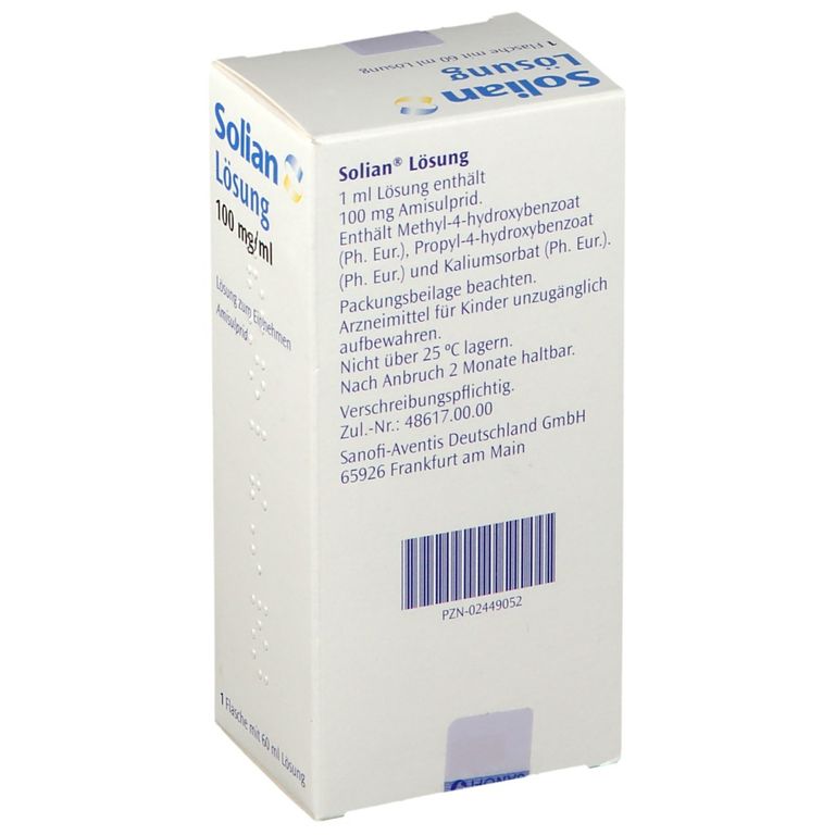 Solian® 100 mg/ml 60 ml mit dem E-Rezept kaufen - Shop Apotheke