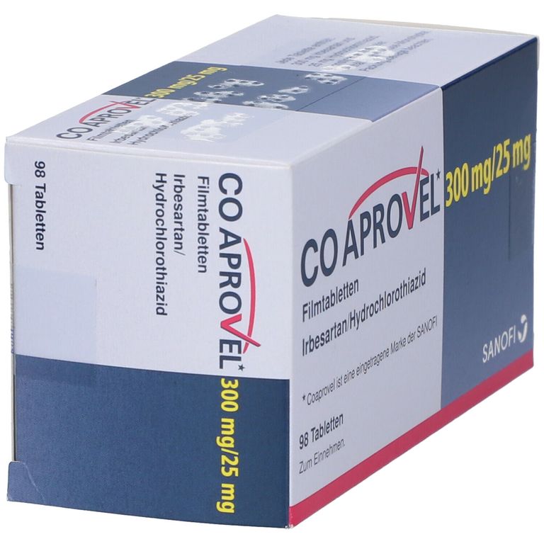 COAPROVEL 300 mg/25 mg 98 St mit dem E-Rezept kaufen - Shop Apotheke