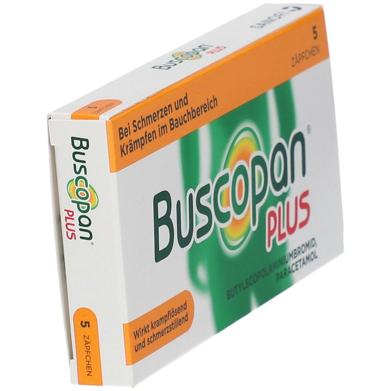 Buscopan® PLUS Zäpfchen mit Paracetamol bei stärkeren Schmerzen und ...