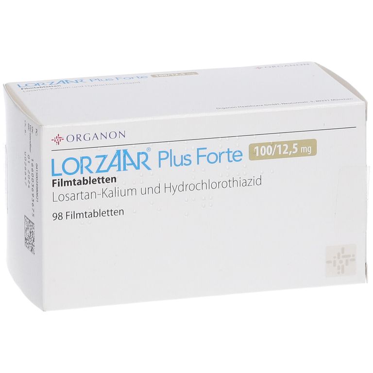 LORZAAR® Plus forte 100/12,5mg 98 St mit dem E-Rezept kaufen - Shop ...