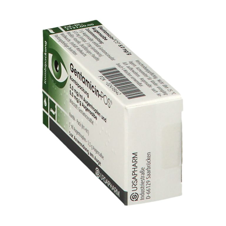 Gentamicin-POS® Kombipack Augensalbe + Augentropfen. 1 St mit dem E ...