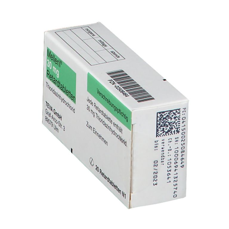 Melleril® 30 mg 20 St mit dem E-Rezept kaufen - Shop Apotheke