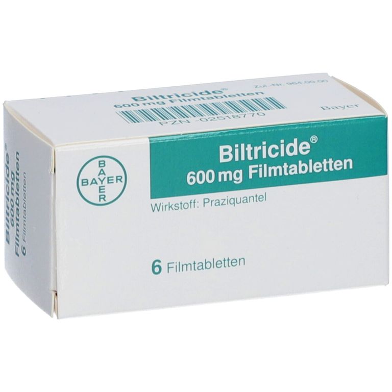 Biltricide® 600 mg 6 St mit dem E-Rezept kaufen - Shop Apotheke