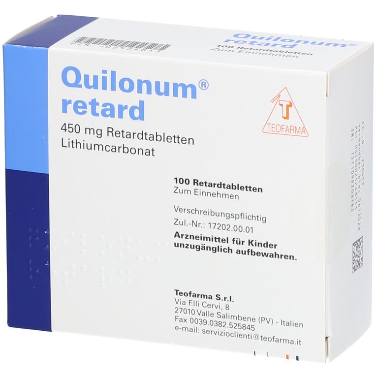 Quilonum® retard 450 mg 100 St mit dem E-Rezept kaufen - Shop Apotheke