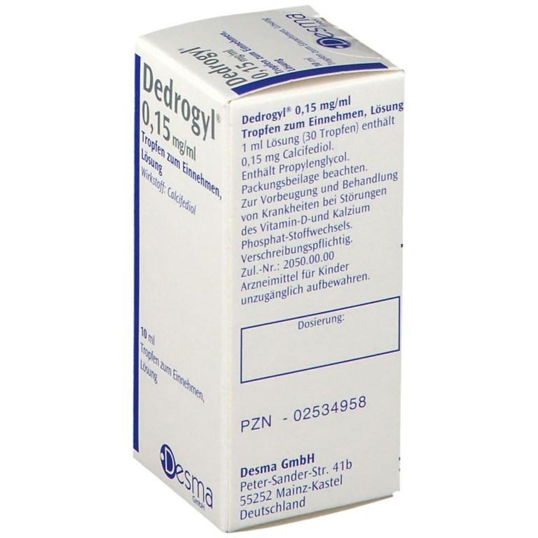 Dedrogyl® 0,15 mg/ml 10 ml mit dem E-Rezept kaufen - Shop Apotheke