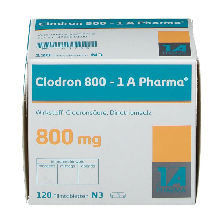 Clodron 800 - 1 A Pharma® 120 St mit dem E-Rezept kaufen - Shop Apotheke