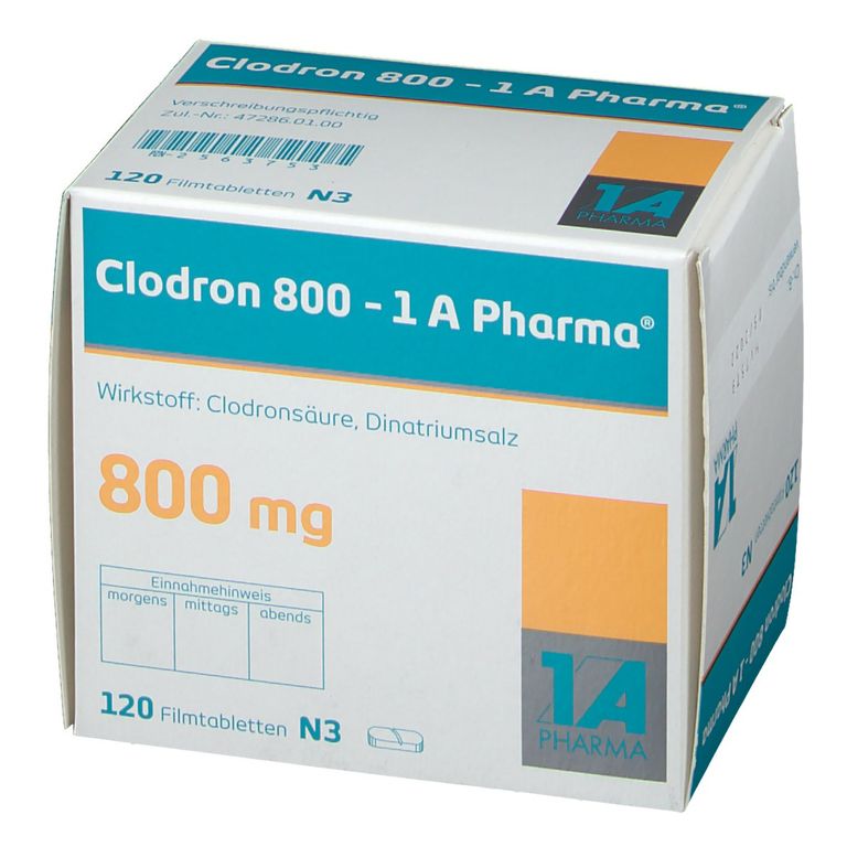 Clodron 800 - 1 A Pharma® 120 St mit dem E-Rezept kaufen - Shop Apotheke