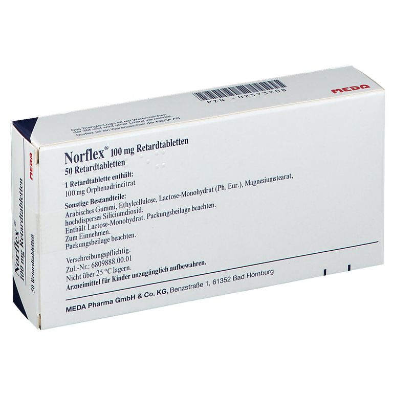 Norflex® 100 mg 50 St mit dem E-Rezept kaufen - Shop Apotheke